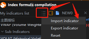 Edit indicator -Futubull Help Center